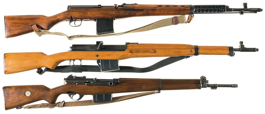 Three Semi-Automatic Military Rifles | Rock Island Auction