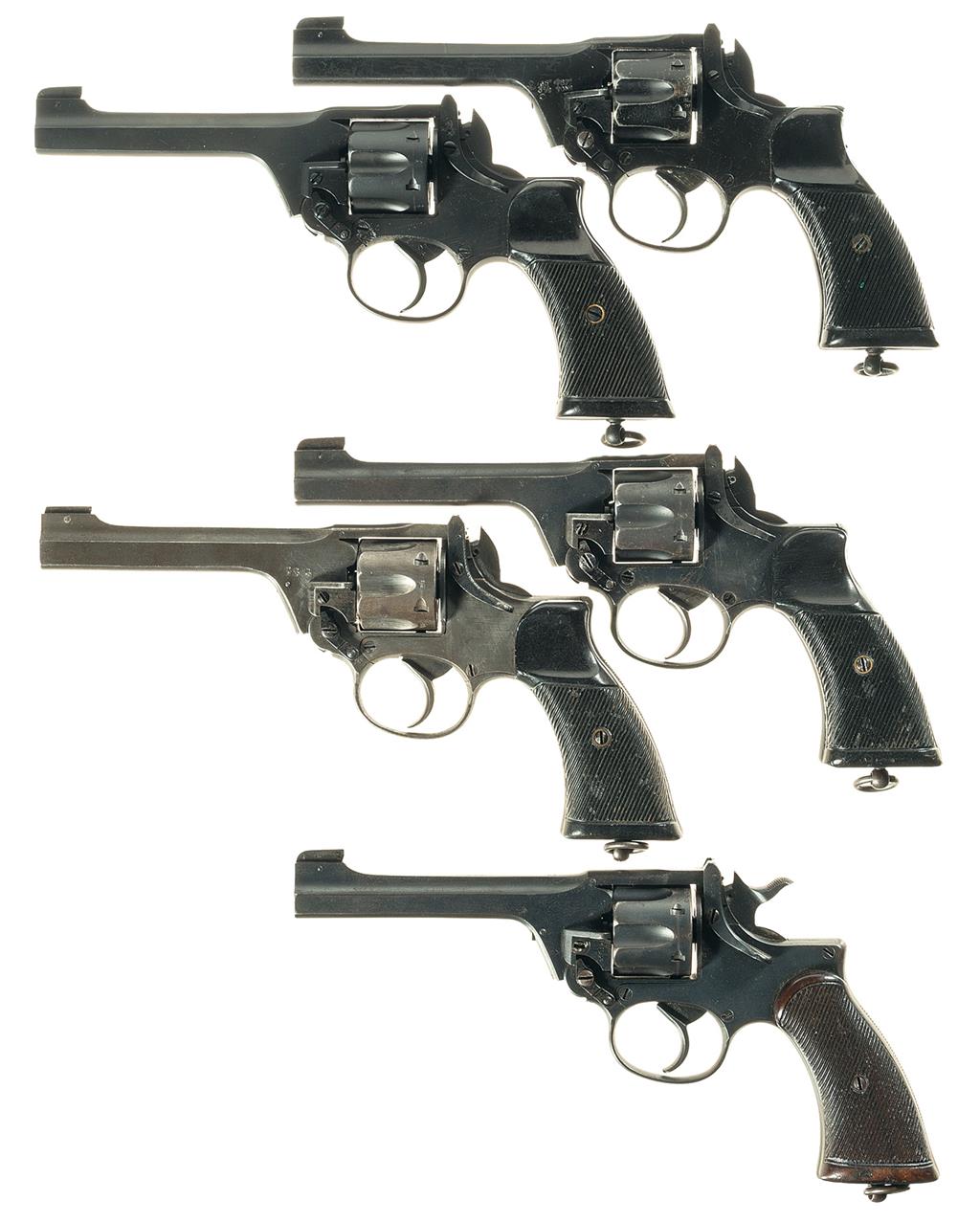 Five British DA Military Revolvers | Rock Island Auction