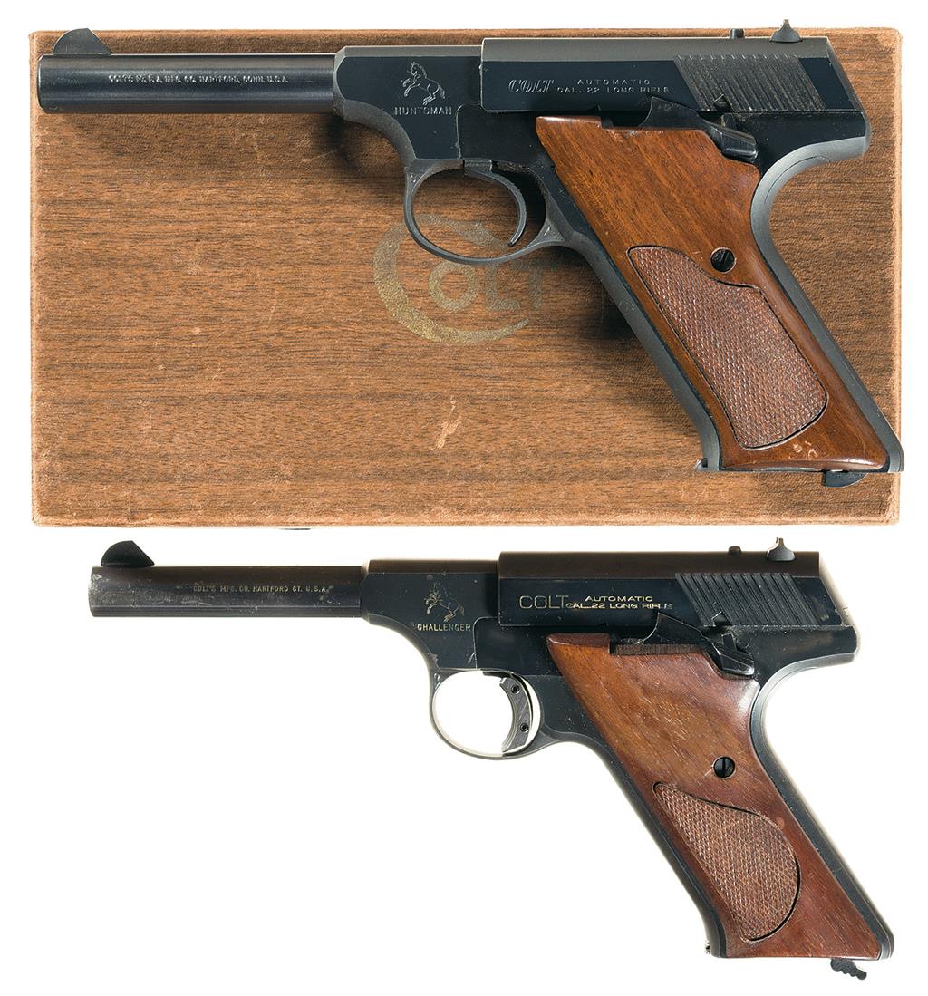 Two Colt 22 Caliber Semi-Automatic Pistols | Rock Island Auction