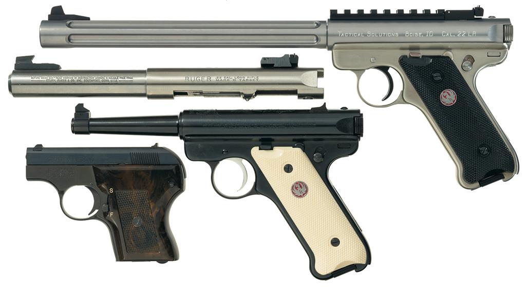 Three Semi-Automatic Rimfire Pistols | Rock Island Auction