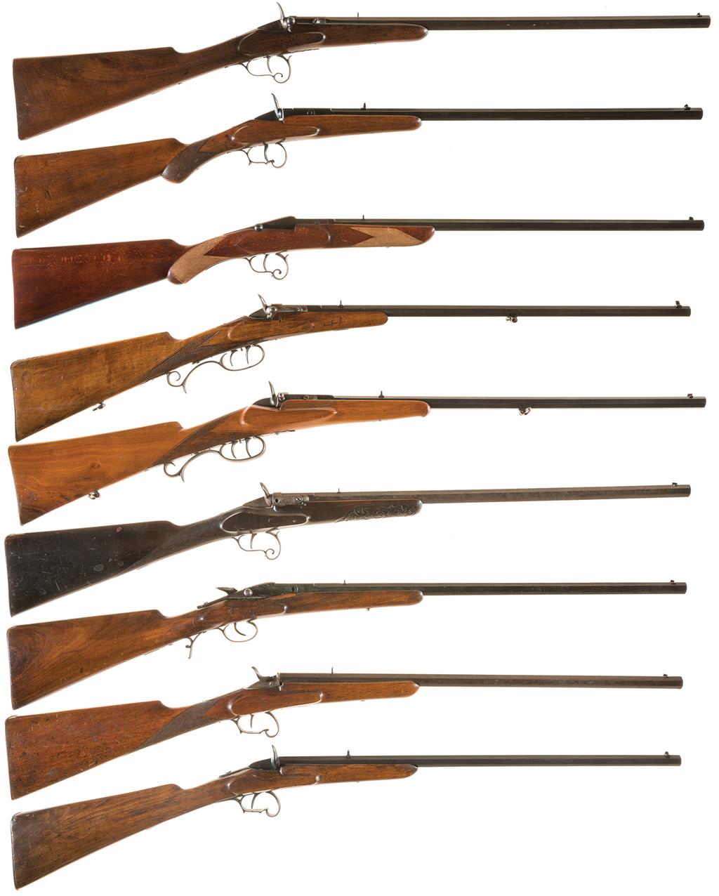 Nine European Single Shot Long Guns | Rock Island Auction