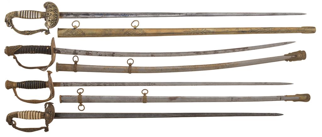 Four American Style Swords | Rock Island Auction