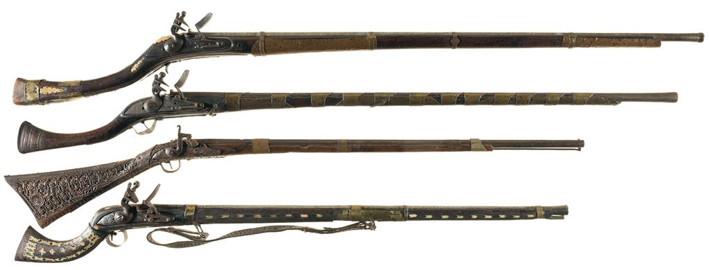 Four Antique Muskets | Rock Island Auction