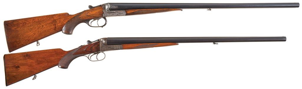Two German Double Barrel Shotguns | Rock Island Auction