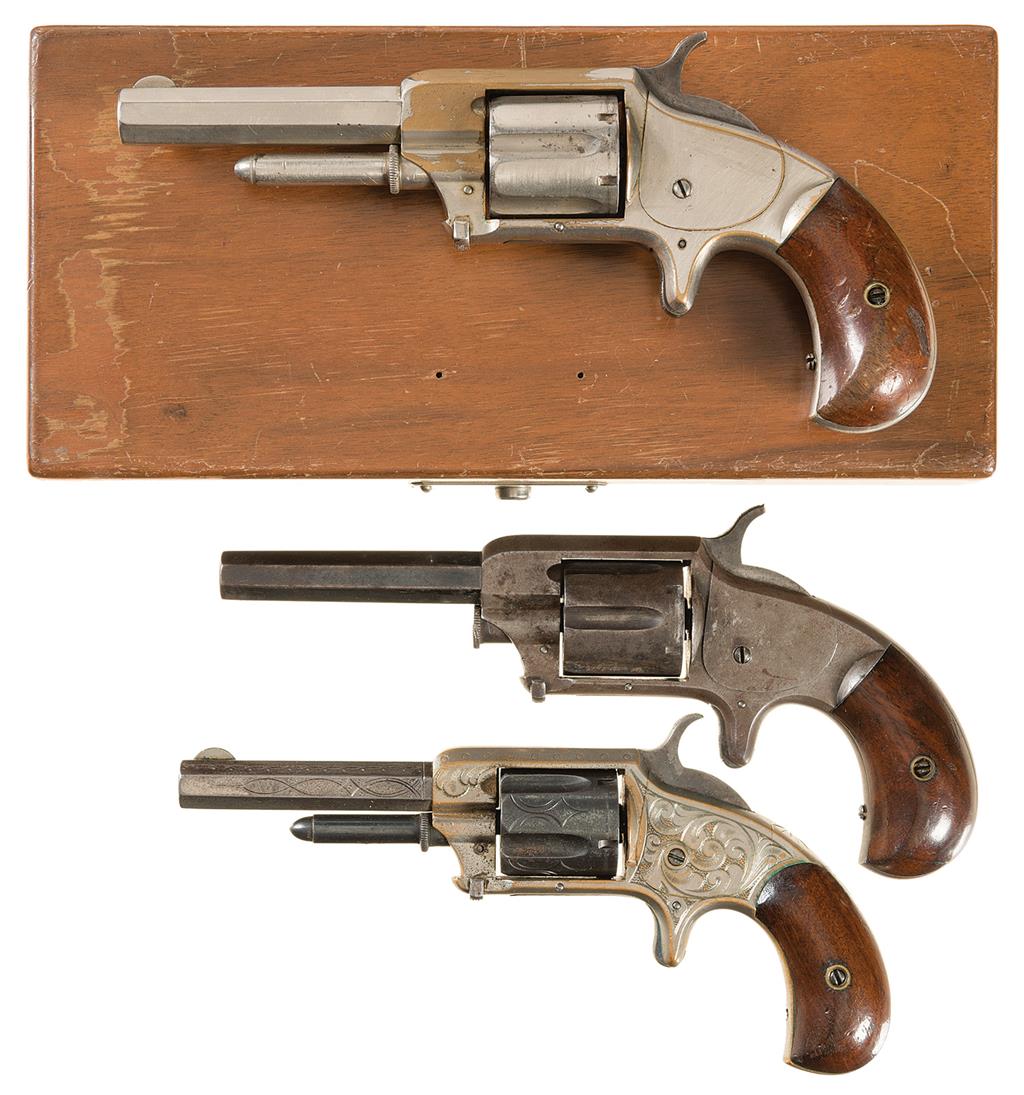 Three Whitney Arms Co. Spur Trigger Revolvers | Rock Island Auction