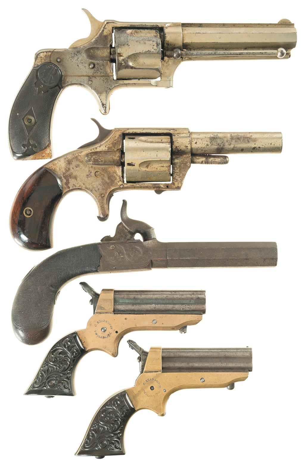 Five Antique Handguns | Rock Island Auction