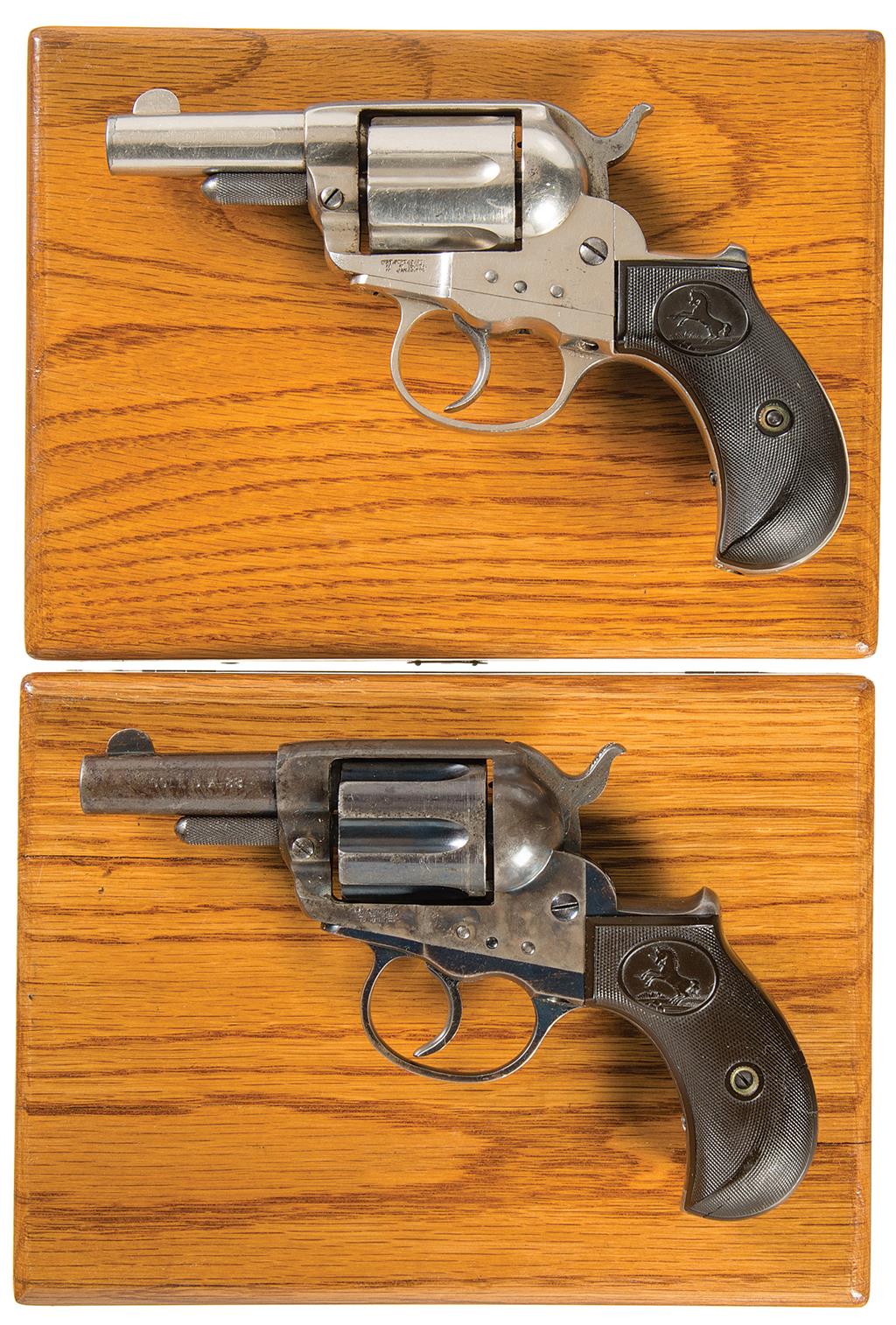 Two Colt Model 1877 Sheriff's Model DA Revolvers w/ Cases | Rock Island ...