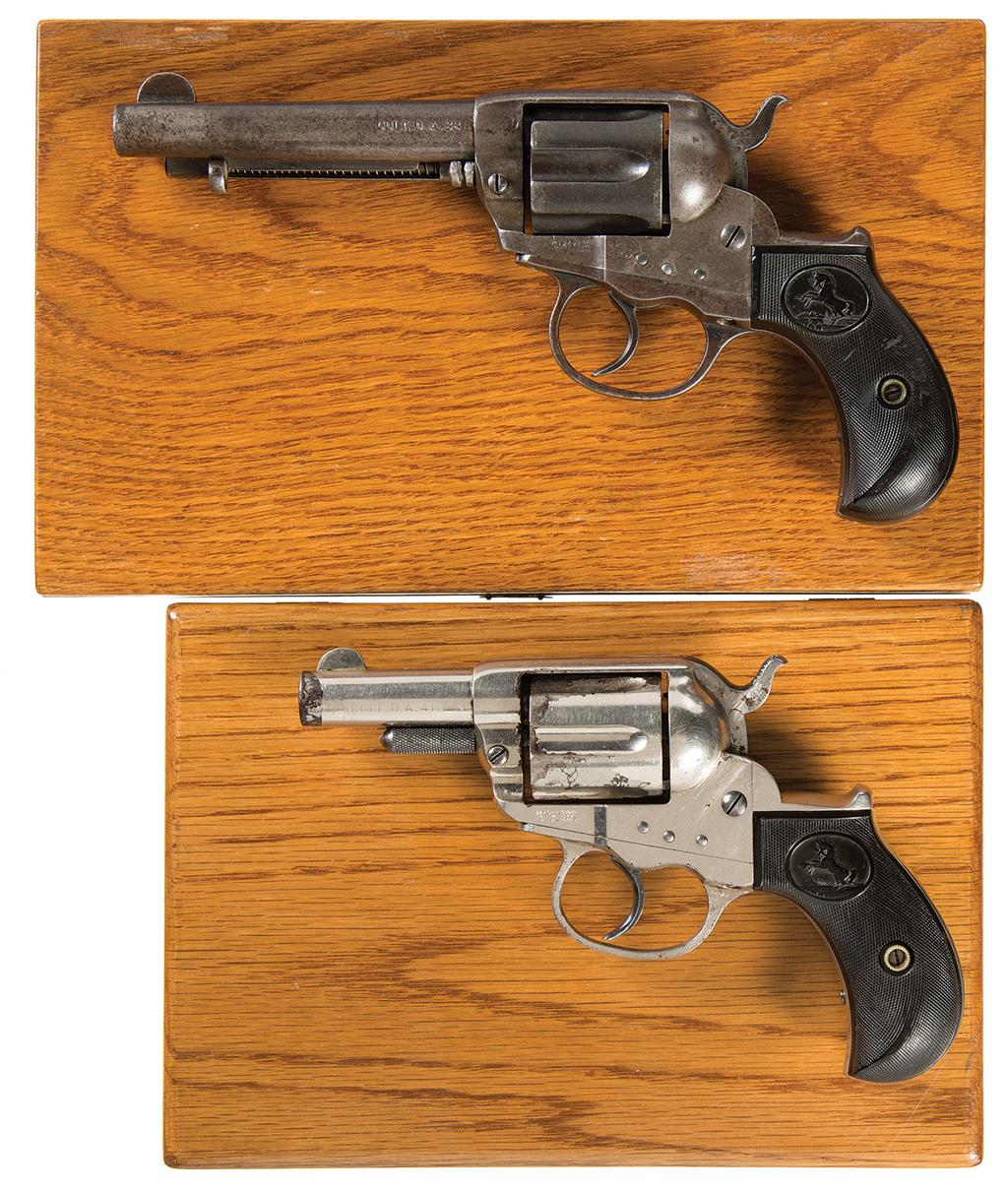 Two Colt Model 1877 DA Revolvers w/ Cases | Rock Island Auction
