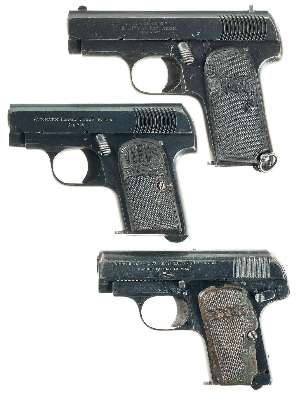 Three Spanish Semi-Automatic Pistols | Rock Island Auction