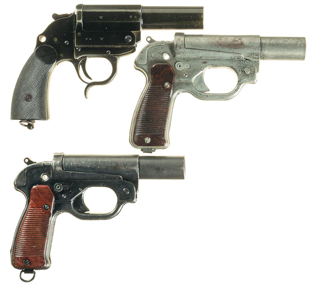 Three WWII Era German Flare Guns -A) Erma Erfurt Flare Pistol | Rock ...