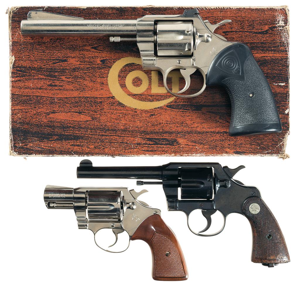 Three Colt DA Revolvers | Rock Island Auction
