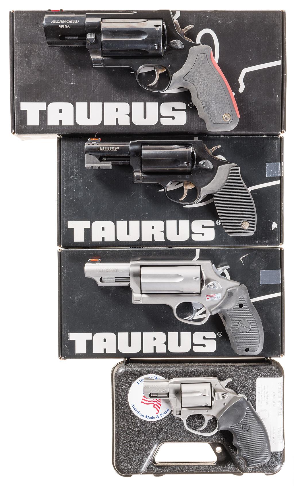 Four Taurus DA Revolvers w/ Boxes | Rock Island Auction