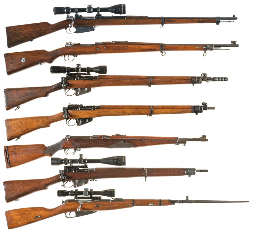 Seven European Military Bolt Action Rifles | Rock Island Auction