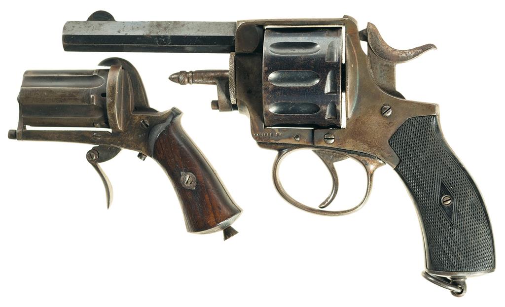 Two Belgian DA Revolvers | Rock Island Auction