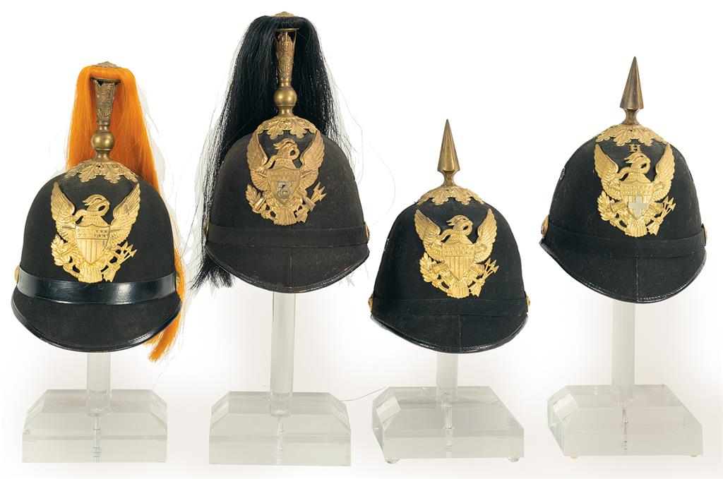 Four American Parade Dress Helmets | Rock Island Auction