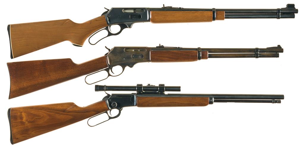 Three Sporting Lever Action Long Guns | Rock Island Auction