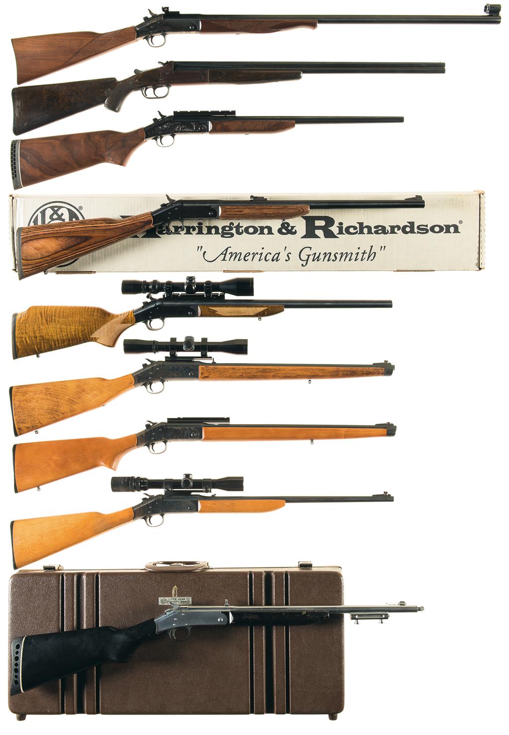 Seven Single Shot Rifles, One Shotgun and One Harpoon Launcher | Rock ...