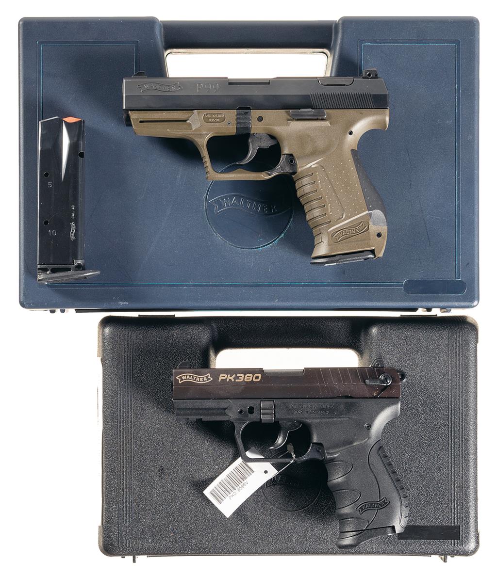 Two Walther Semi-Automatic Pistols w/ Cases | Rock Island Auction