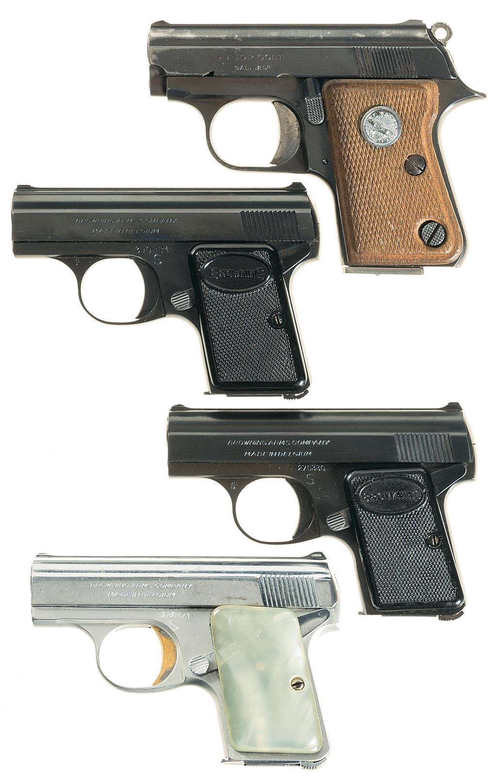 Four Semi-Automatic Pocket Pistols | Rock Island Auction