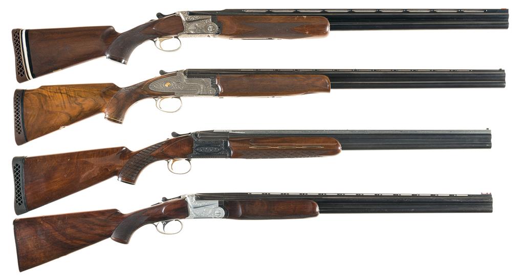 Four Engraved Over/Under Shotguns | Rock Island Auction