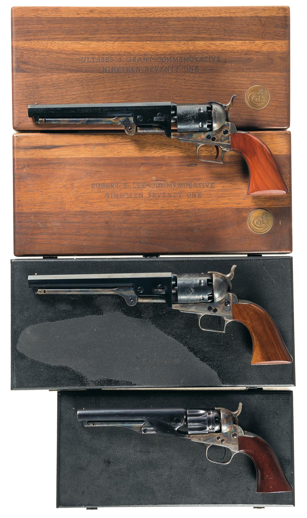 Three Colt Percussion Revolvers w/ Cases | Rock Island Auction