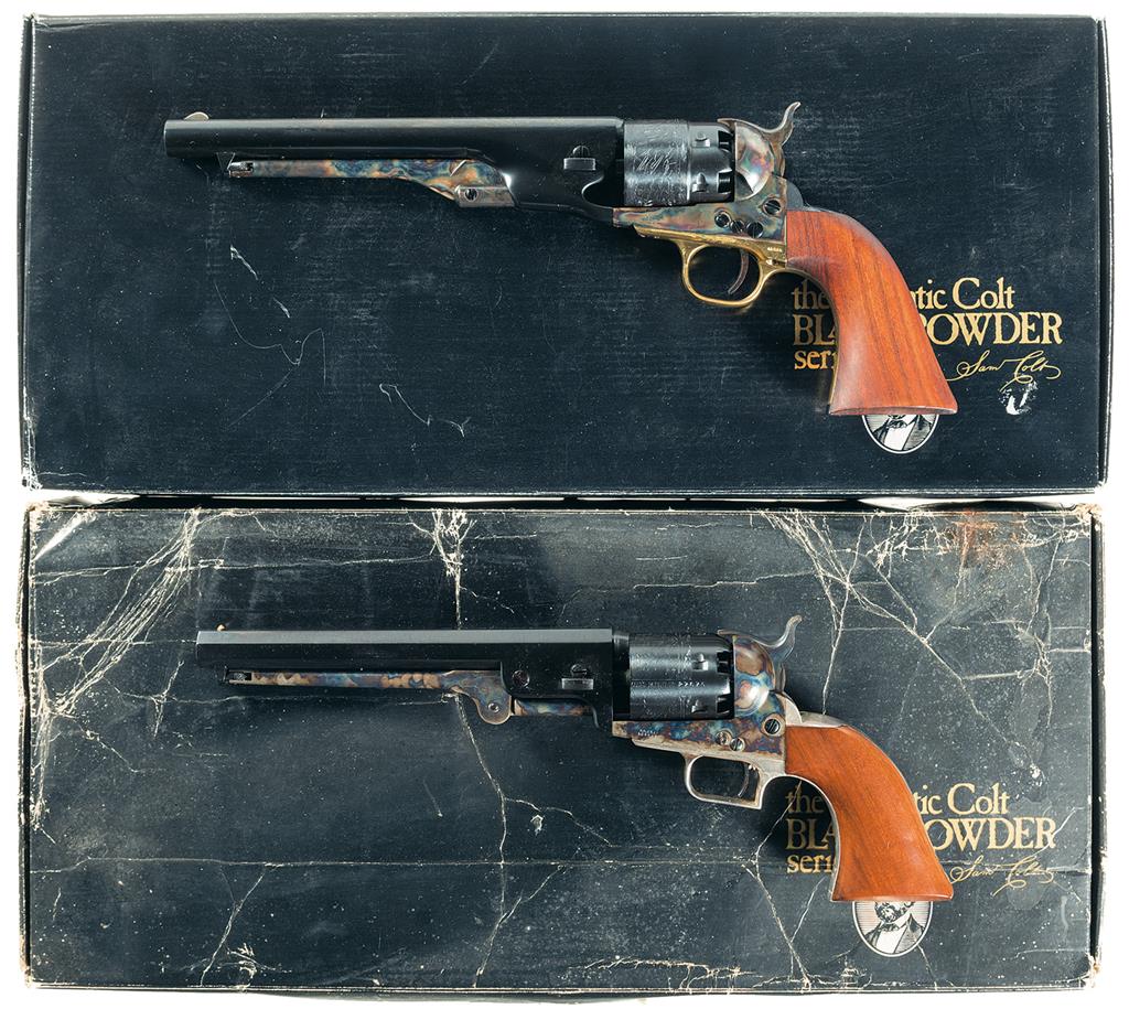 Two Colt Black Powder Series Percussion Revolvers w/ Boxes | Rock ...