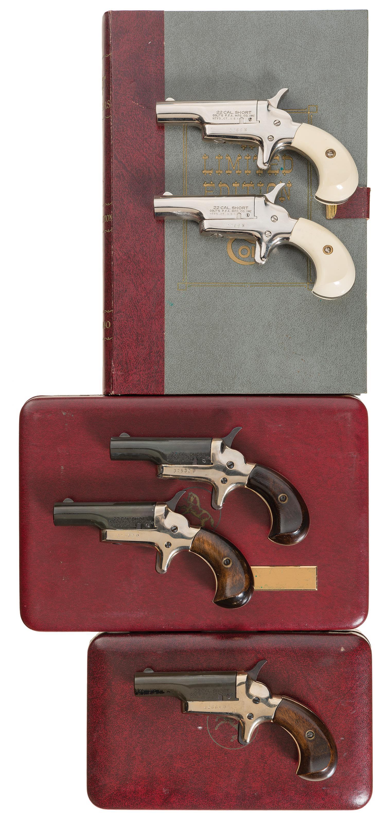 Five Colt Derringers w/ Cases | Rock Island Auction