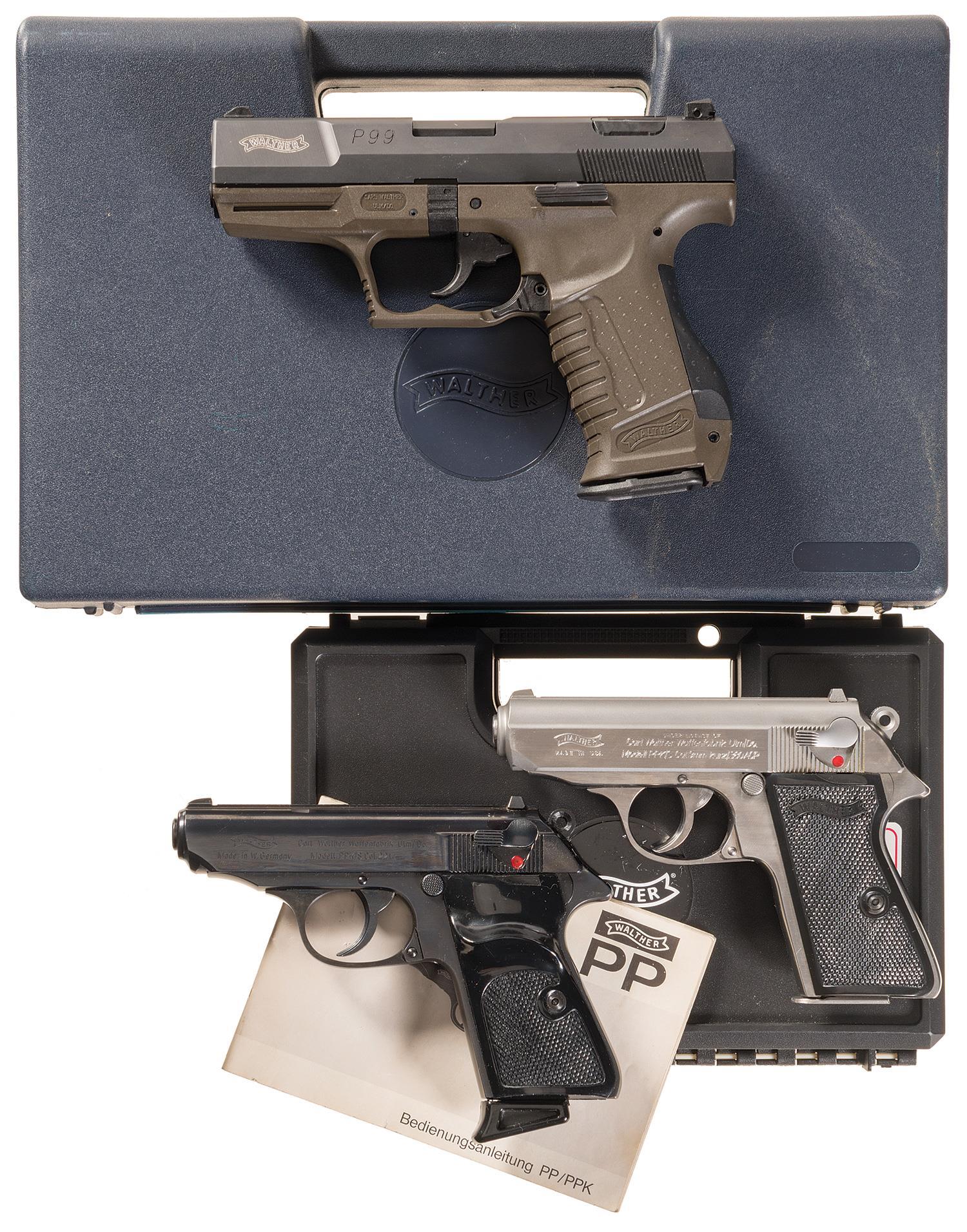 Three Walther Semi-Automatic Pistols | Rock Island Auction