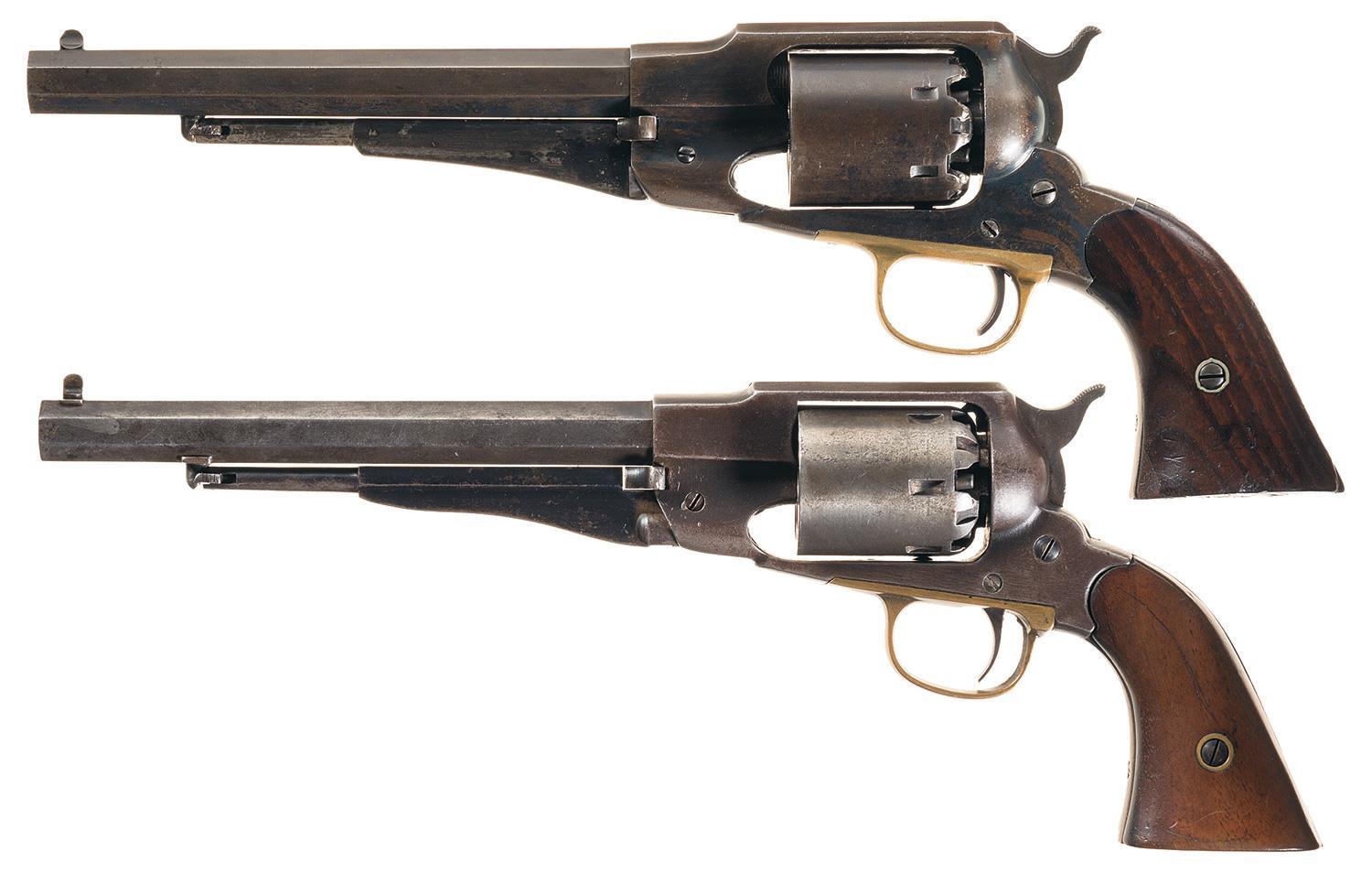 Two New Model Army Percussion Revolvers | Rock Island Auction