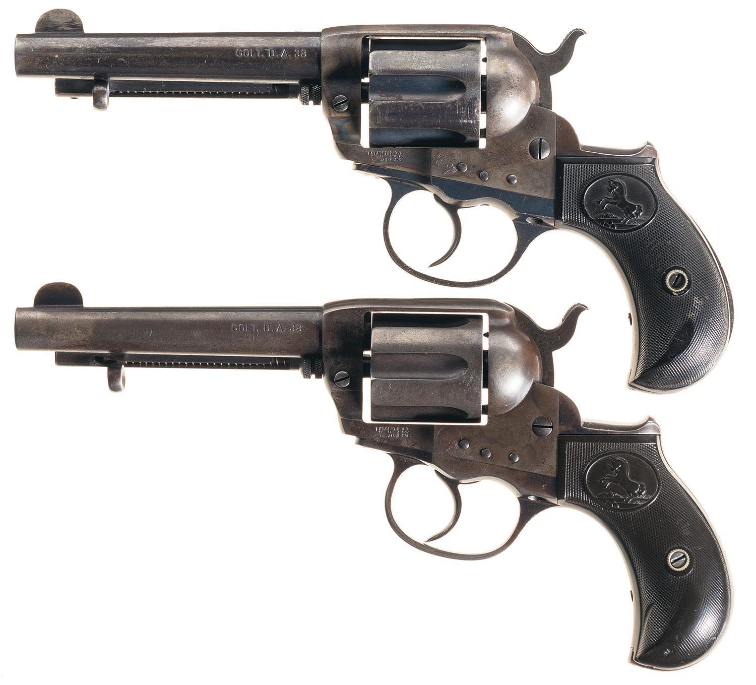Two Scarce Colt Model 1877 Lightning DA Revolvers w/ American Ex | Rock ...