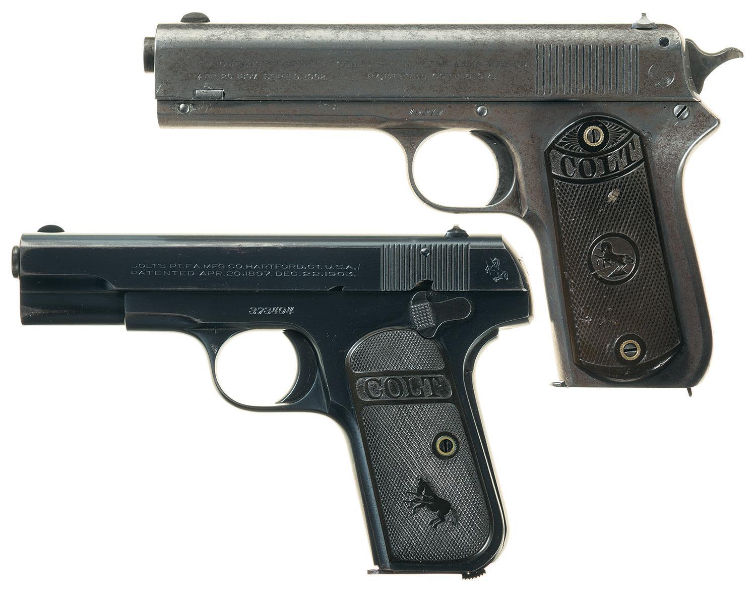 Two Colt Semi-Automatic Pistols | Rock Island Auction
