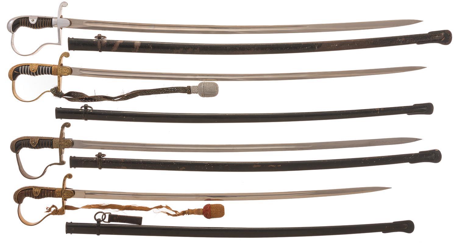 Four German Style Swords | Rock Island Auction