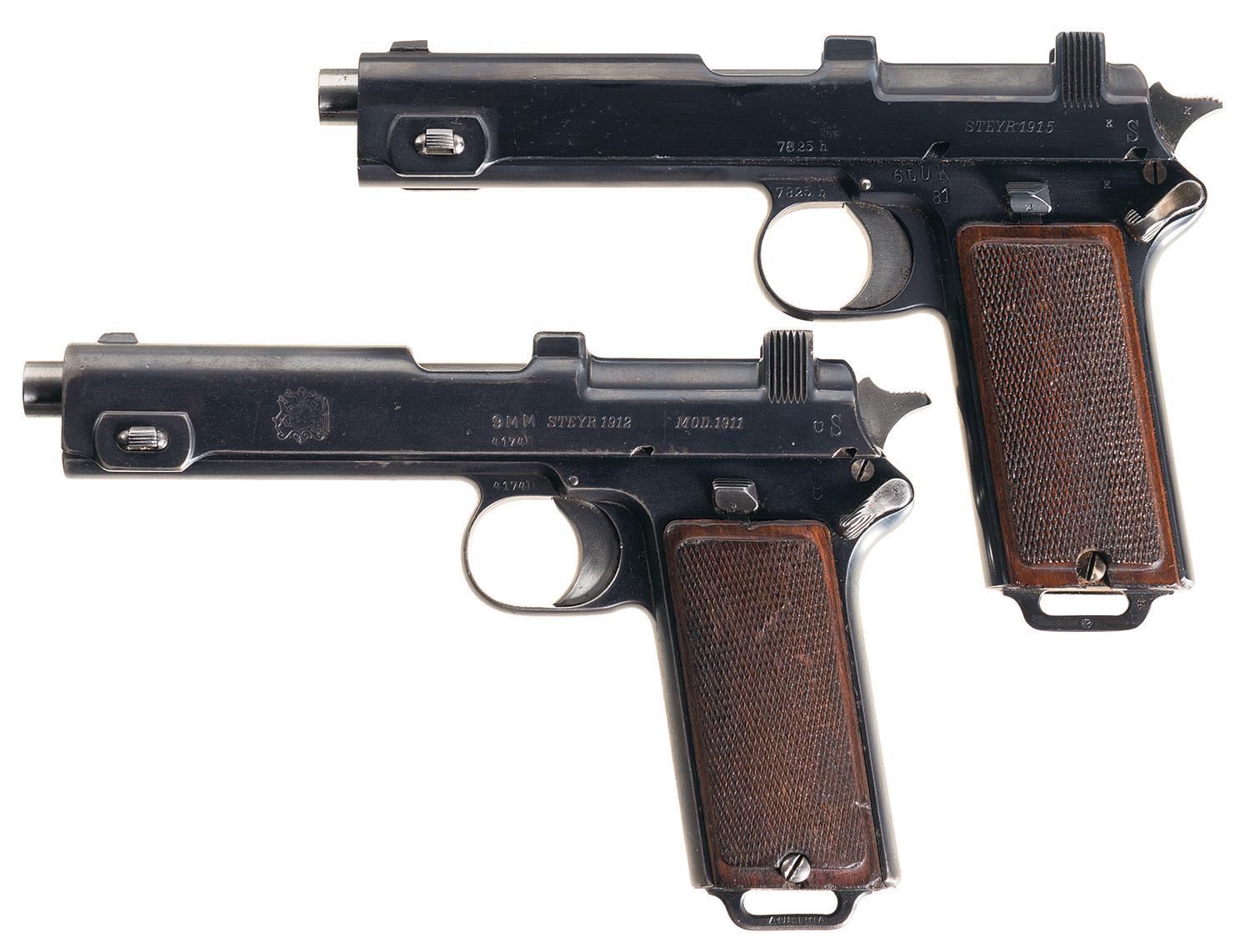 Two Steyr Semi-Automatic Military Pistols | Rock Island Auction