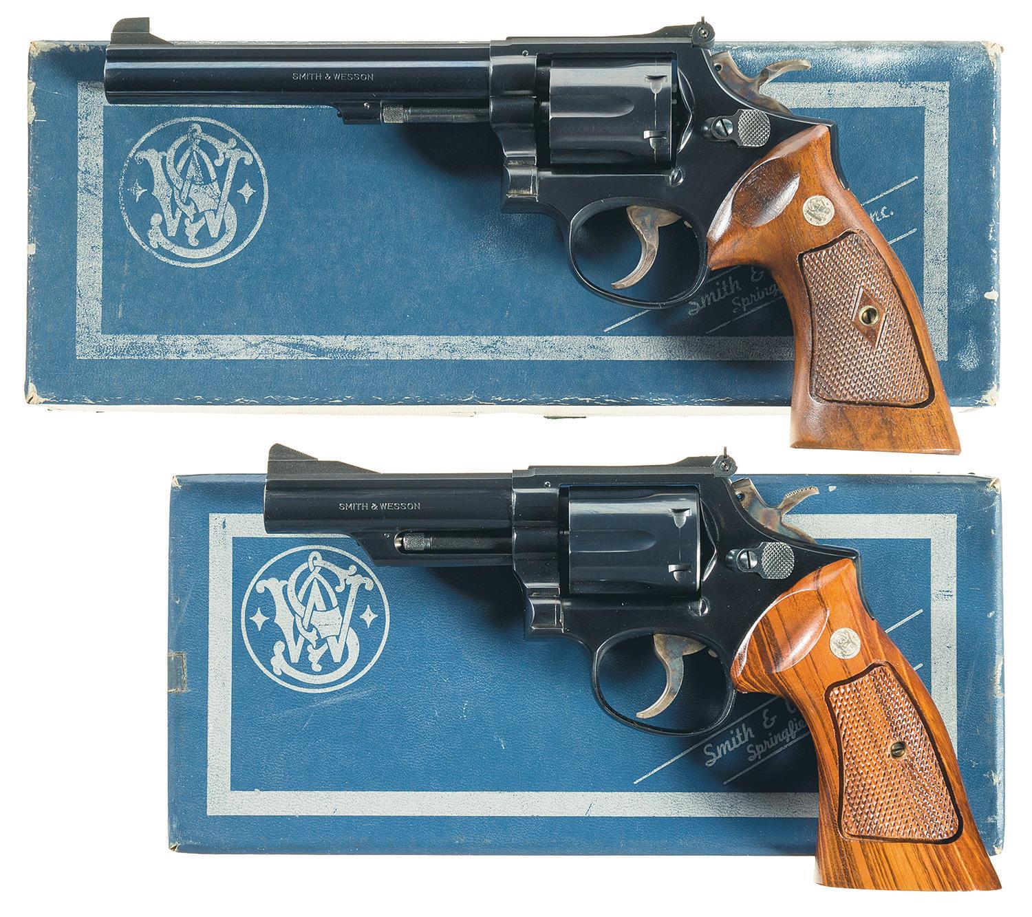 Two Smith & Wesson DA Revolvers w/ Boxes | Rock Island Auction