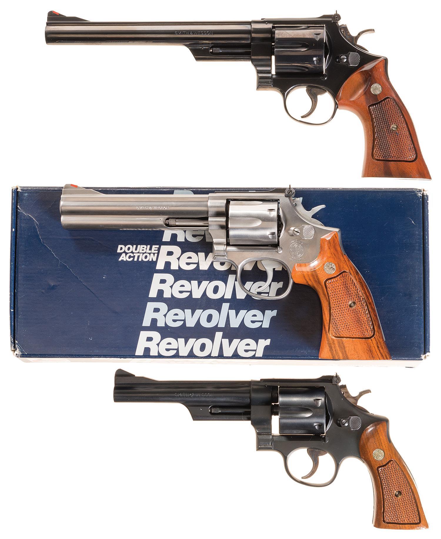 Three Smith & Wesson DA Revolvers | Rock Island Auction