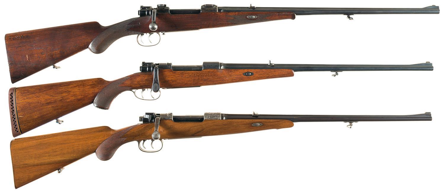Three Engraved Bolt Action Rifles | Rock Island Auction