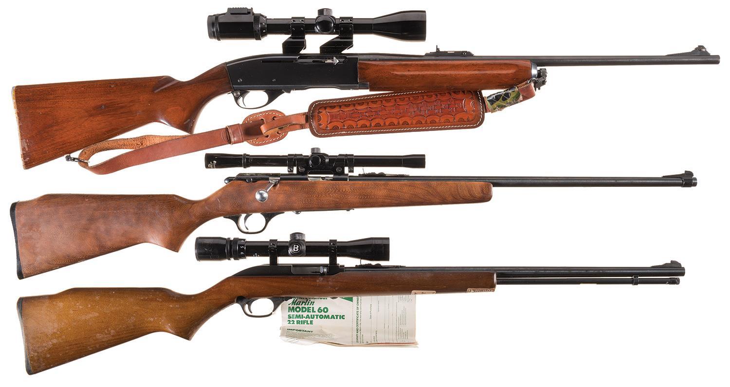 Three Sporting Rifles w/ Scopes | Rock Island Auction