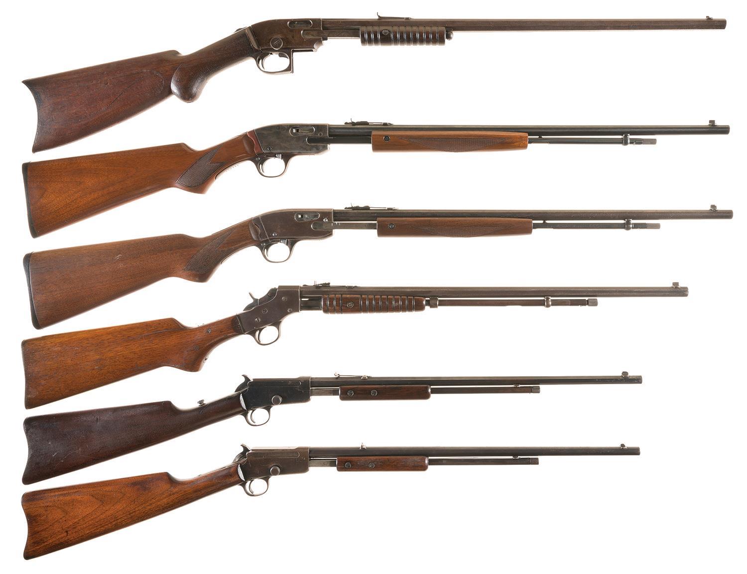Six Slide Action Rifles | Rock Island Auction
