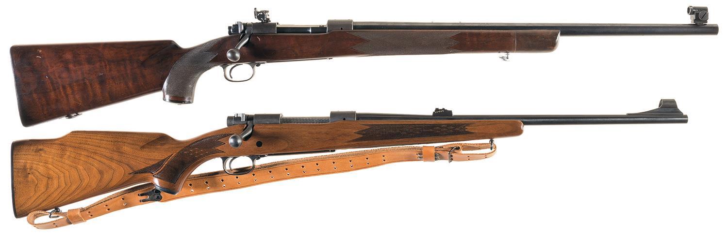 Two Winchester Model 70 Bolt Action Rifles | Rock Island Auction