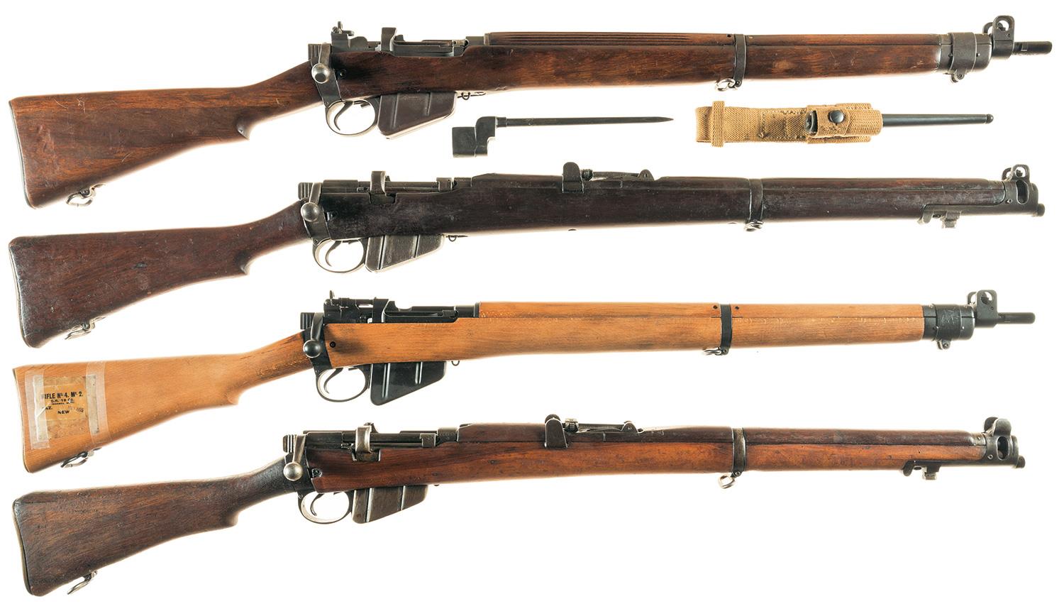 Four British Military Bolt Action Rifles | Rock Island Auction