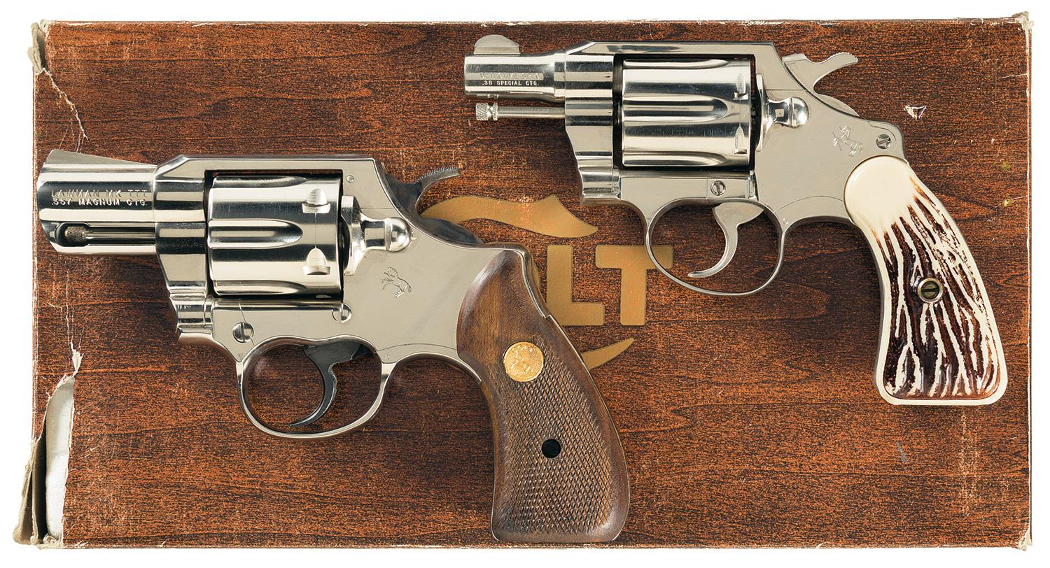 Two Colt Snub Nose DA Revolvers | Rock Island Auction