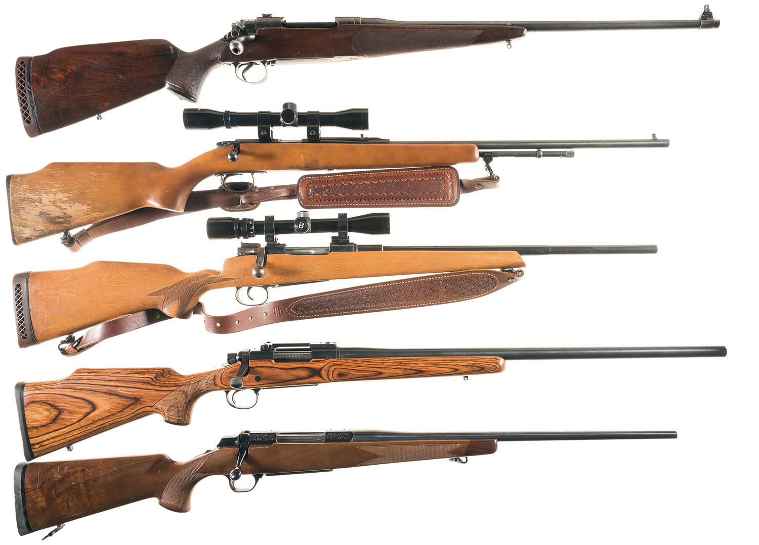 Five Bolt Action Sporting Rifles | Rock Island Auction