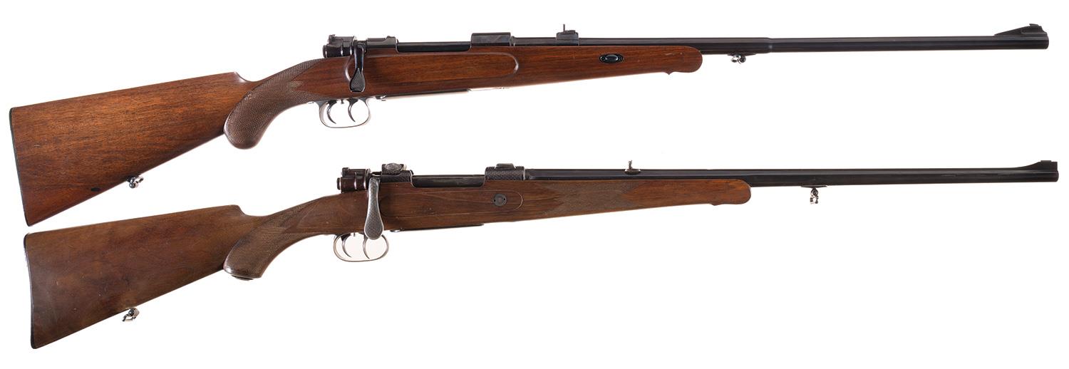 Two German Mauser Style Sporting Bolt Action Rifles | Rock Island Auction