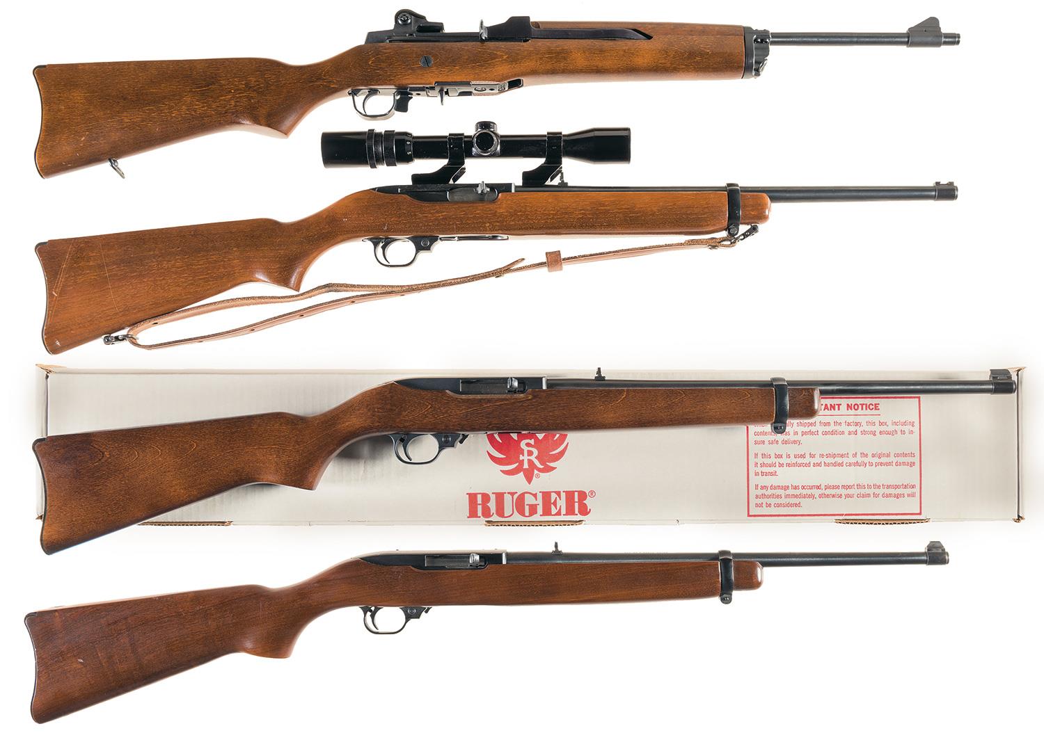 Four Ruger Semi-Automatic Carbines | Rock Island Auction
