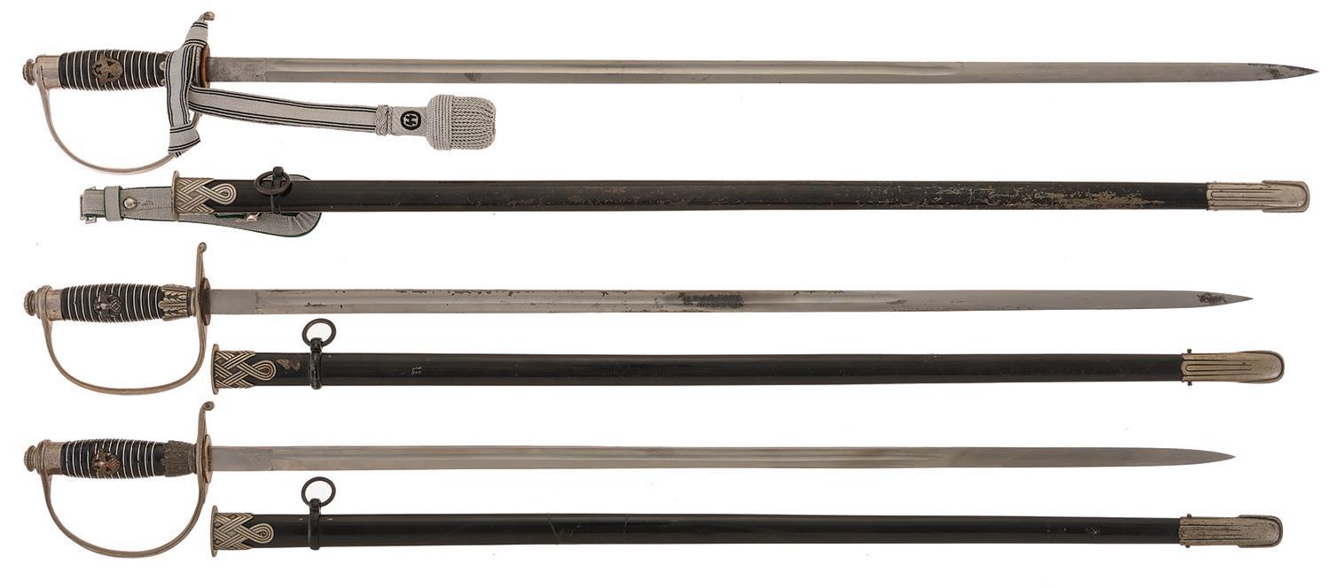 Three Nazi German Police Swords with Scabbards | Rock Island Auction
