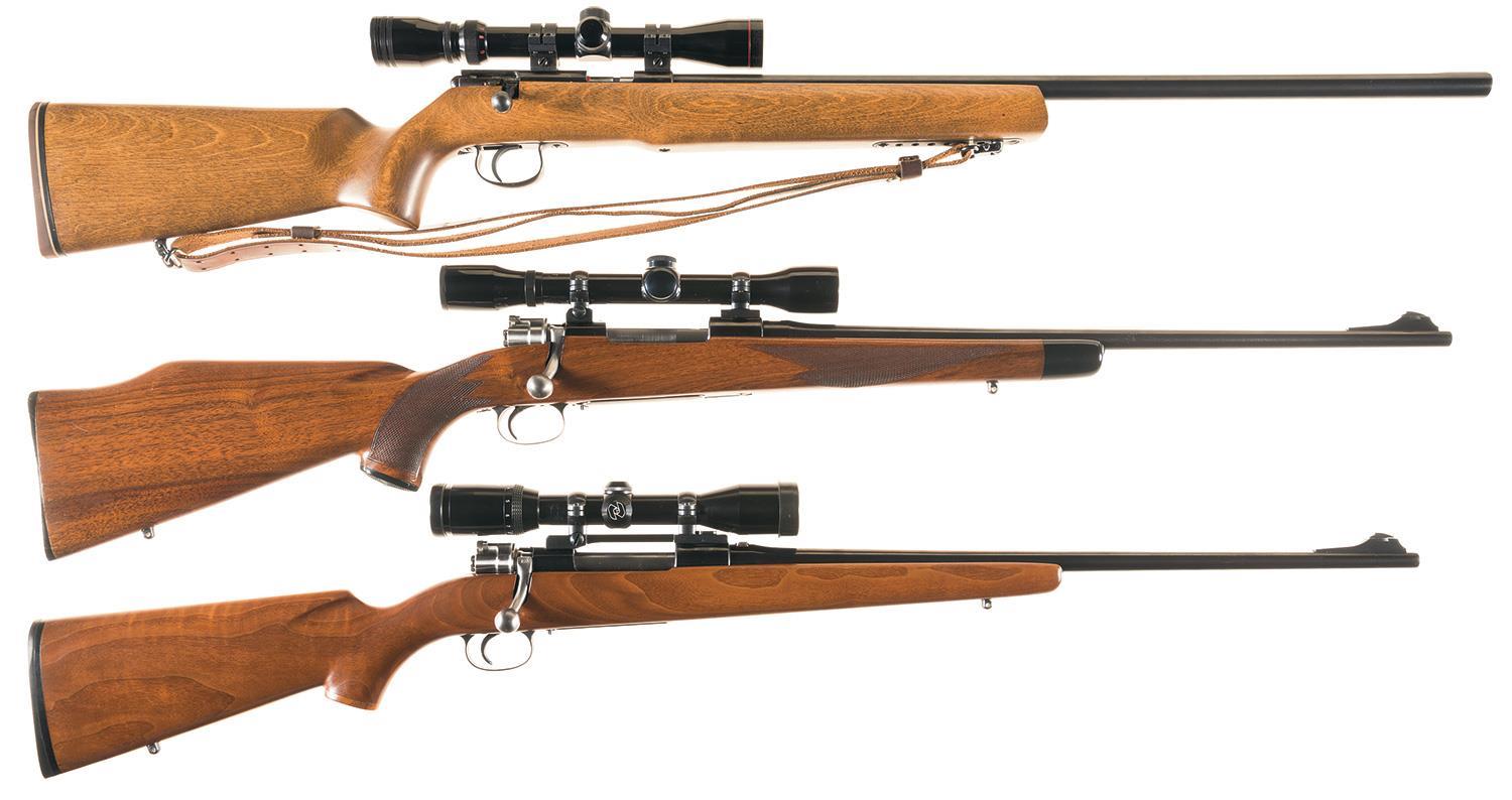 Three Bolt Action Sporting Rifles w/ Scopes | Rock Island Auction