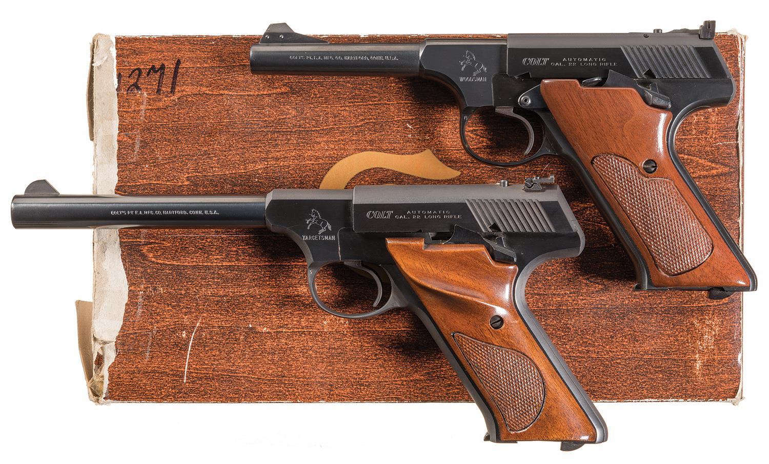 Two Colt Semi-Automatic Sporting Pistols | Rock Island Auction