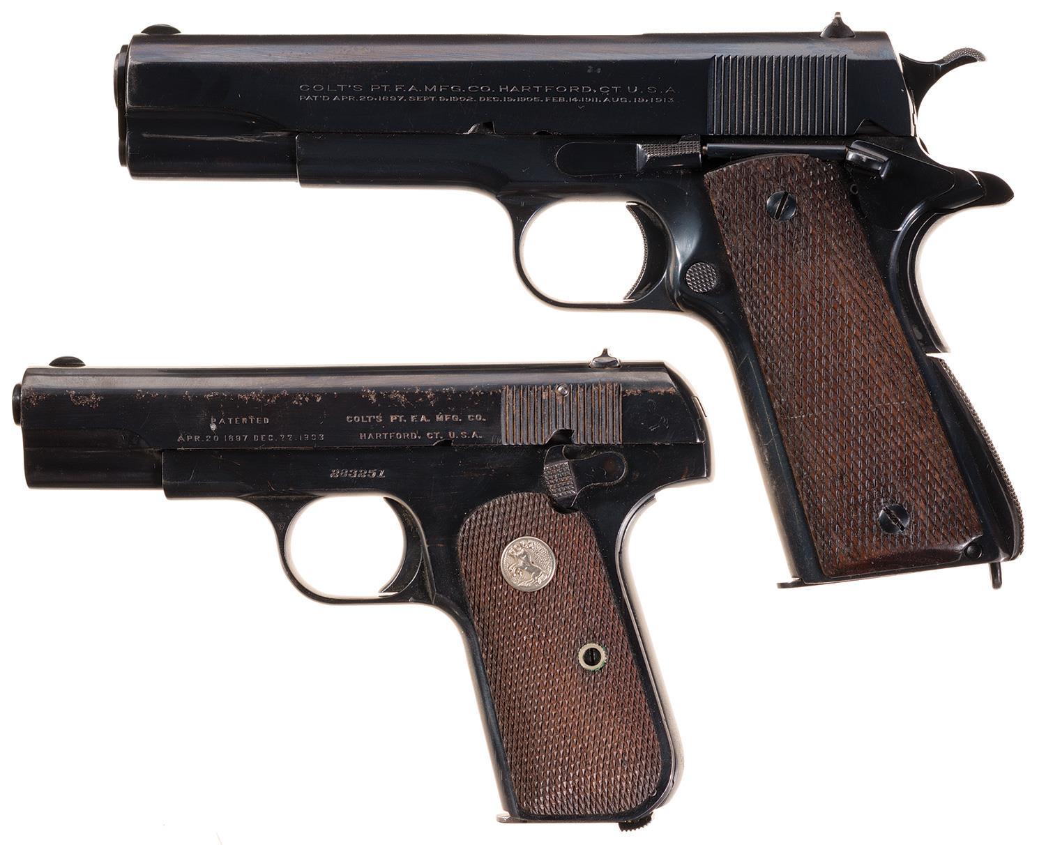 Two Colt Semi-Automatic Pistols | Rock Island Auction