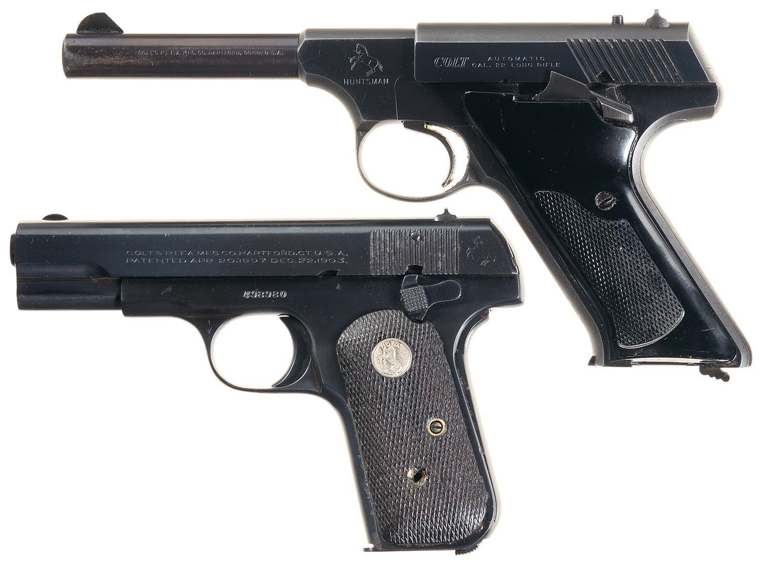 Two Colt Semi-Automatic Pistols | Rock Island Auction