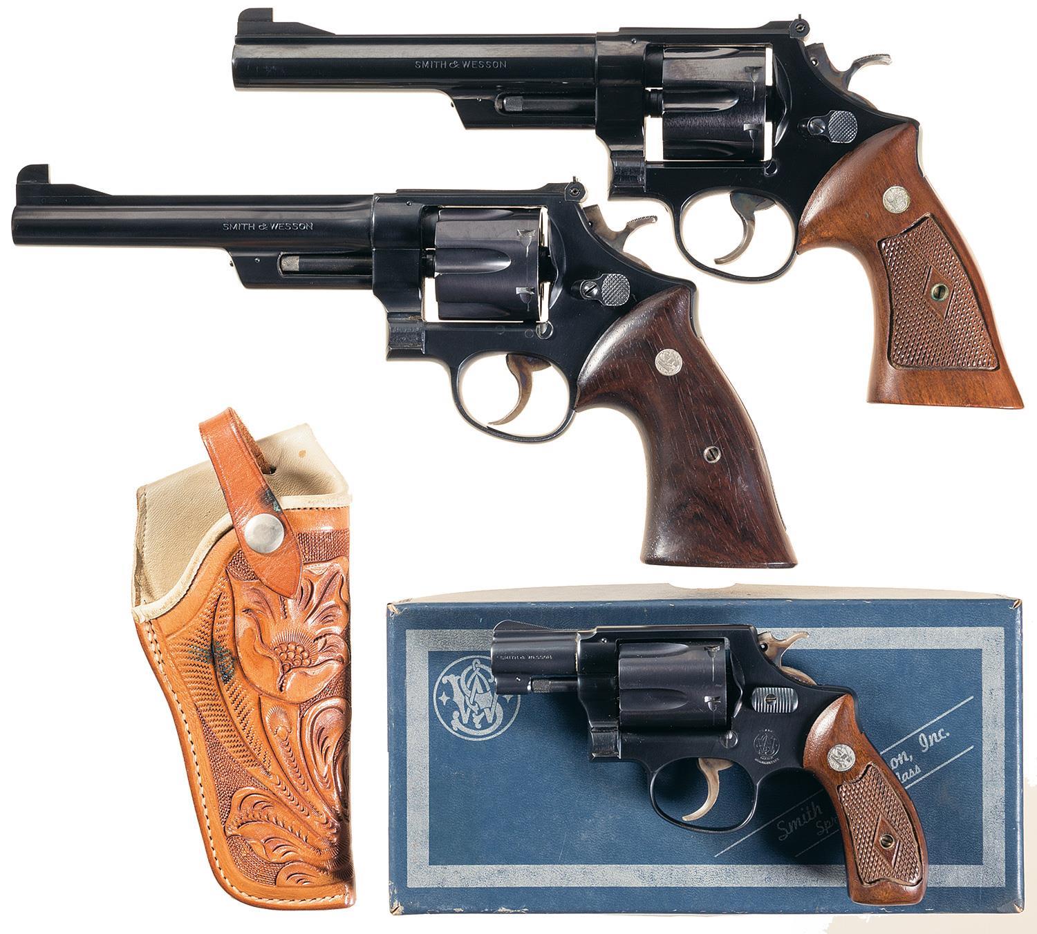 Three Smith & Wesson DA Revolvers | Rock Island Auction